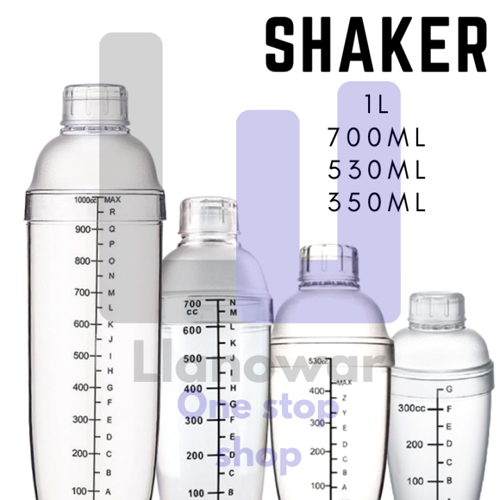 High Quality Acrylic Cocktail PC Shaker with Label for Milktea, Milk ...
