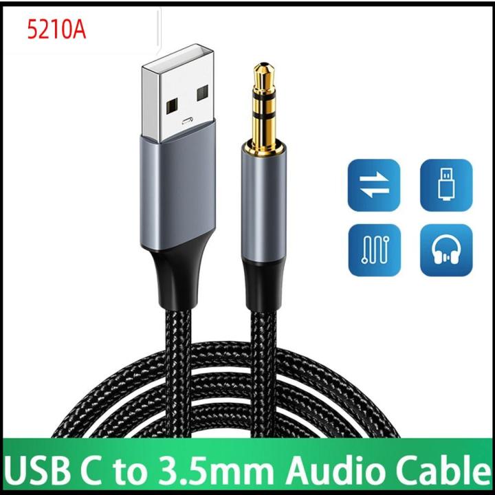 5210A สำหรับแล็ปท็อปพีซี แจ็ค USB A ถึง3.5 ลำโพงสําหรับสตรี สายอะแดปเตอร์ ตัวผู้-ตัวผู้ USB เป็น ...