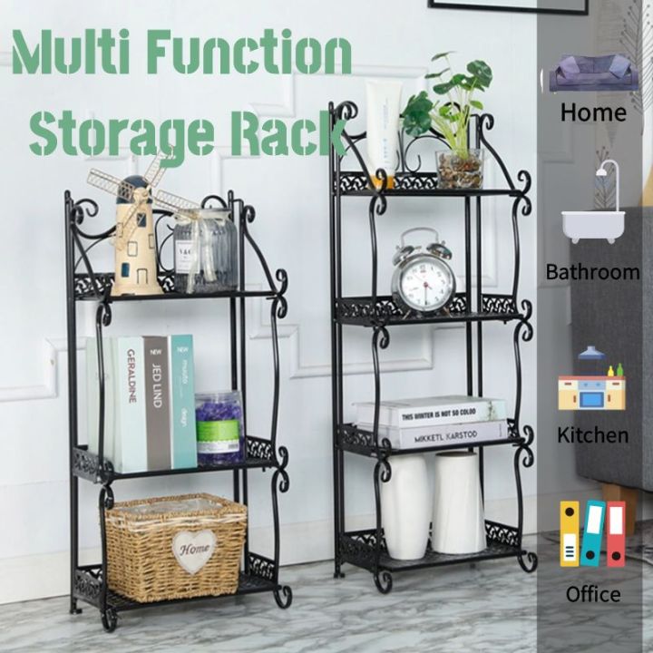 Kitchen Rack 4 Tier Storage Dish Rack Kitchen Organizer And Storage ...