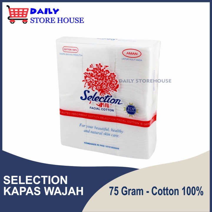 Kapas Wajah Selection Facial Cotton 75 Gram | Lazada Indonesia
