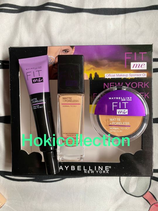 PROMO Maybelline Fit Me Bedak Matte Poreless + Primer + Foundation ...