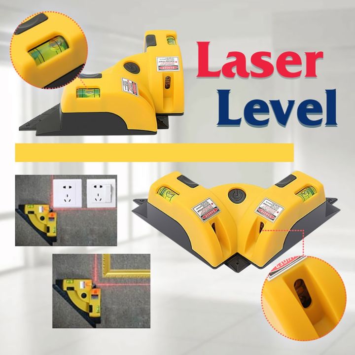 90 Degree Laser Level Right Angle Vertical Horizontal Laser 2 Lines ...