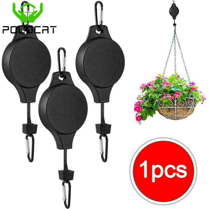 Polocat Lifting and Telescopic Flower Basket Hook Retractable Hook ...