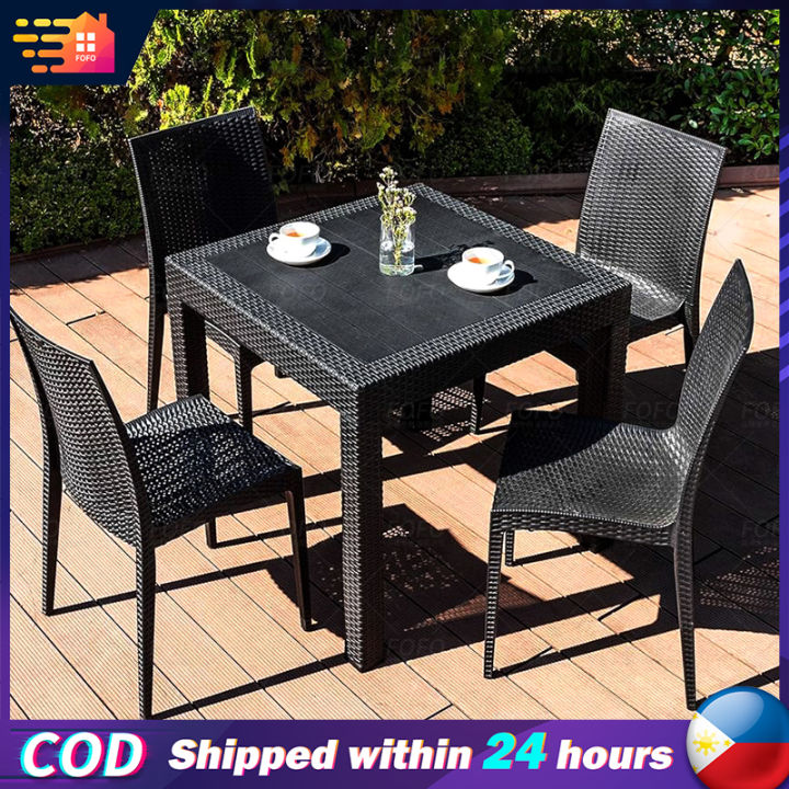 Garden table Balcony furniture Outdoor tables and chairs Waterproof and ...