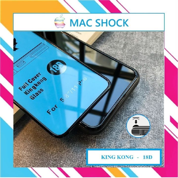 Kính cường lực 18D King Kong chống vỡ viền Iphone 7 --> 13 Pro Promax 2021 [CÓ HỘP] | Lazada.vn