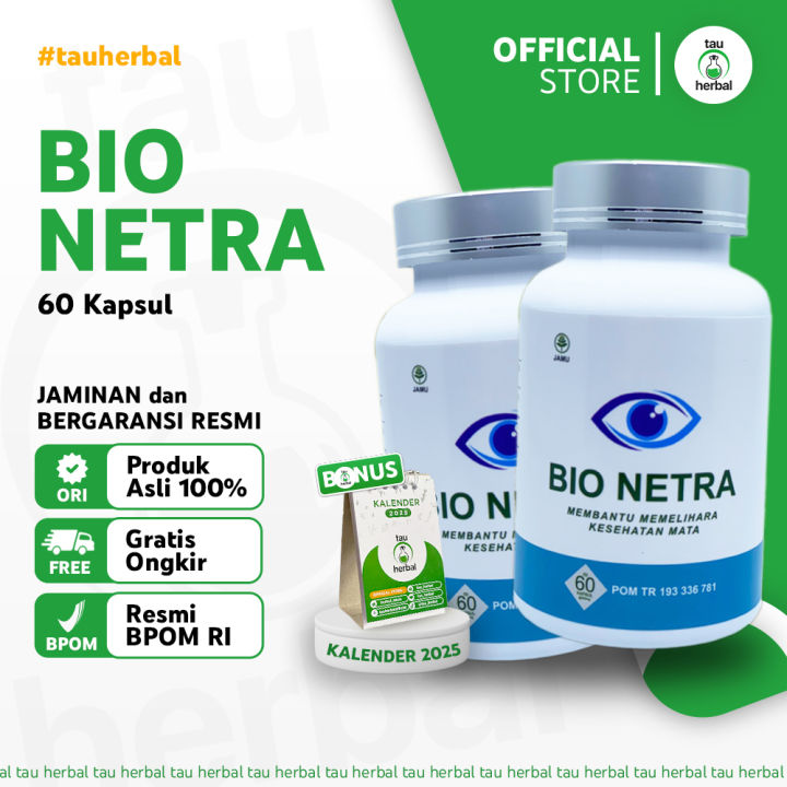 Bio Netra - Kapsul Herbal untuk Sakit Mata Minus dan Plus - 60 Kapsul ...
