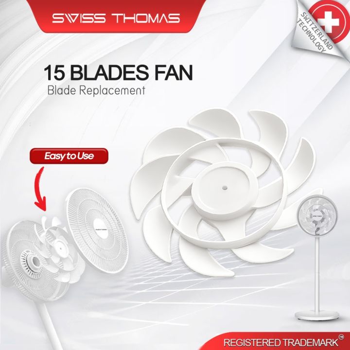 Swiss Thomas Replacement Fan Blade Standing Fan | Bilah Kipas Ganti ...