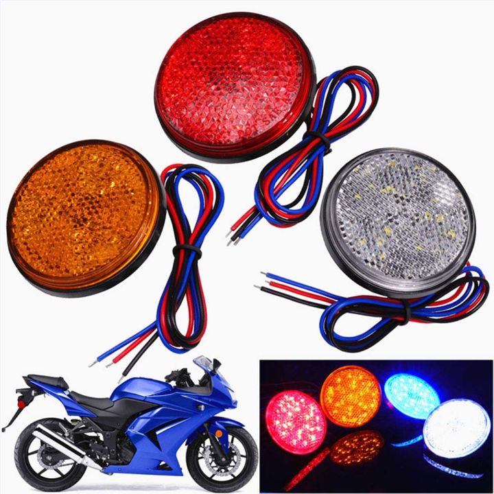 CHUAN 24 SMD Reflectors White/Yellow/Red Car LED Motorcycle Brake Stop ...