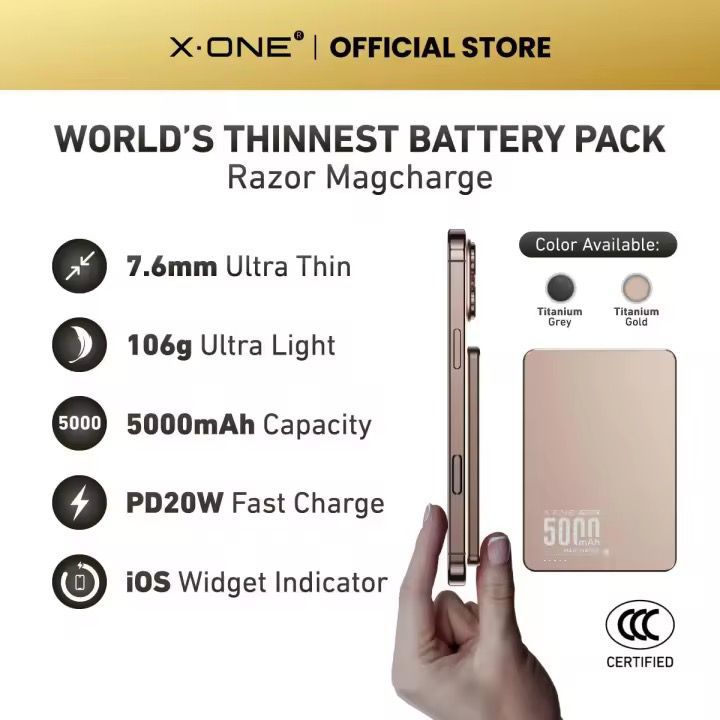 3C Certified X.One Razor Magcharge 7.6mm Ultra Thin Magnetic Wireless ...