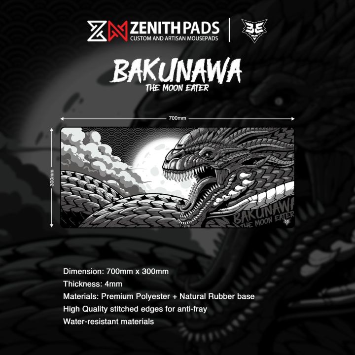 ZenithPads Bakunawa Artisan Series Mousepad | Lazada PH