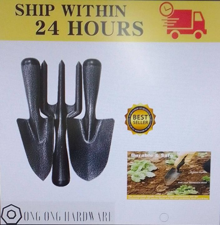 High Quality Iron Steel Garden Tools (3pc set) Hand Shovel Hand Fork ...
