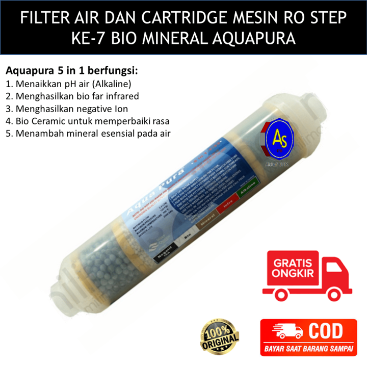Filter air cartridge mesin RO step ke 7 Bio mineral Bio Energy Bio ...