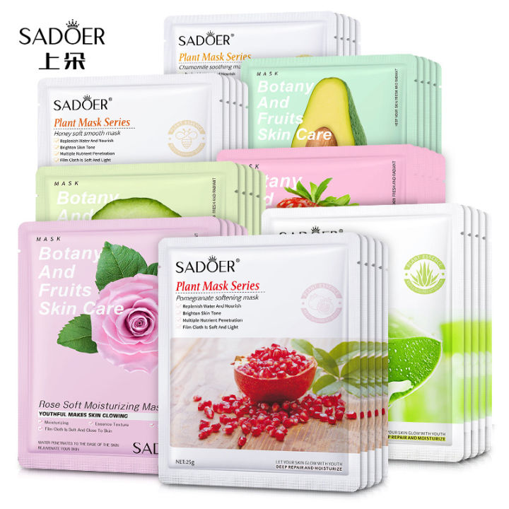 ROREC SADOER Fruit Plant Mask Series Natural Moisturizing Hydrating ...