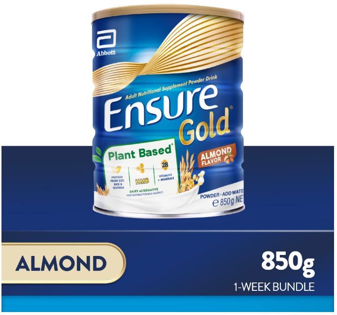 Ensure Gold HMB Plant Based Almond 850g- Exp MAY 21, 2024 | Lazada PH