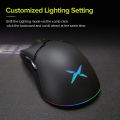 Delux M800 RGB Gaming Mouse PAW3395 26000DPI Wired 2.4G Bluetooth Wireless Rechargeable ...