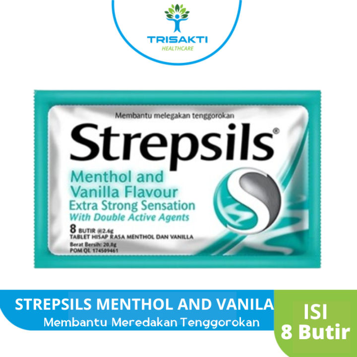 Strepsils Cool Menthol And Vanila Flavour 1 Sachet isi 8 Butir Extra ...