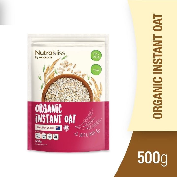 NUTRABLISS BY WATSONS Organic Instant Oat 500g | Lazada