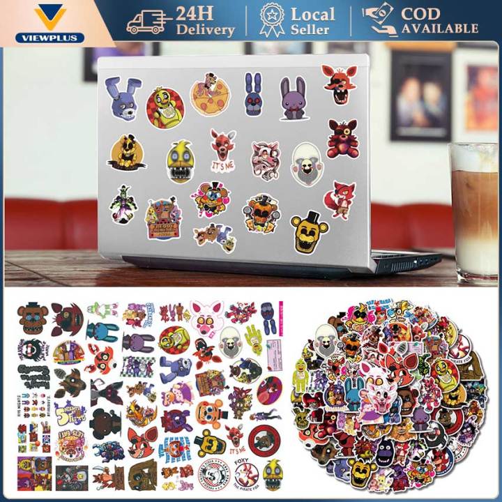 50/100pcs Game Five Nights Freddy Fnaf Freddy Fazbear Bear Stickers ...