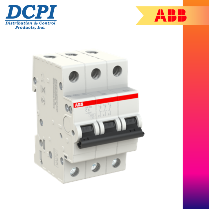 ABB Miniature Circuit Breaker S200 Series - 3 Pole, 3-pcs set (S203-C6 to C63) | Lazada PH