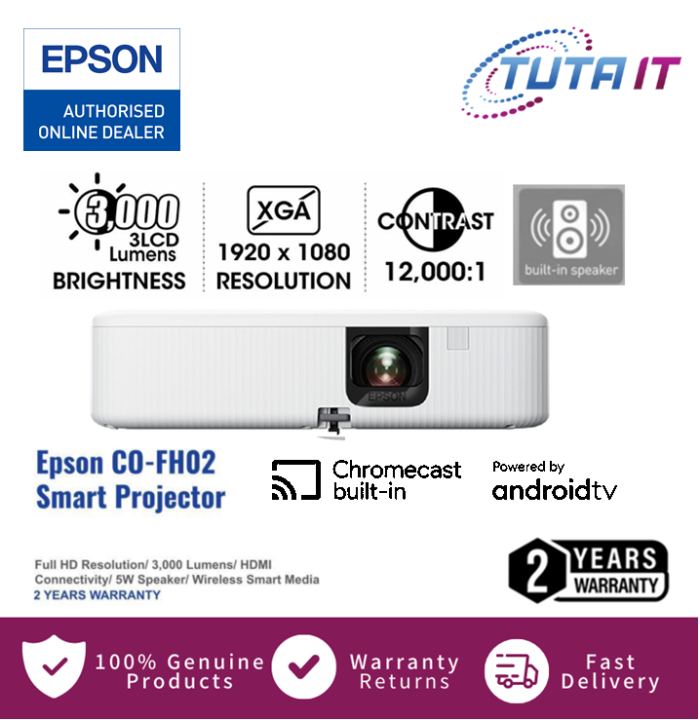 Epson CO-FH01 / CO-FH02 Full HD Smart Projector (V11HA84052 ...