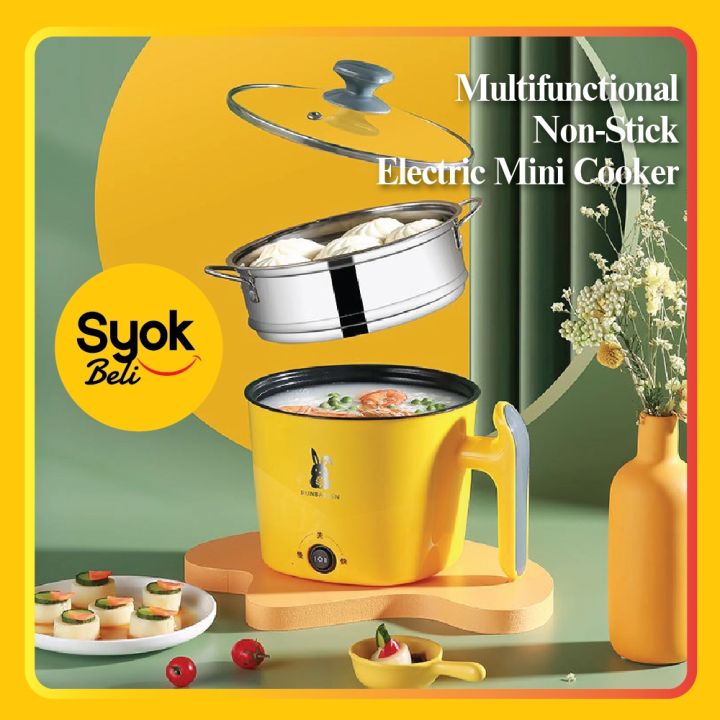 Multifunctional Non-Stick Electric Mini Cooker/Cooking Pot Steamboat ...
