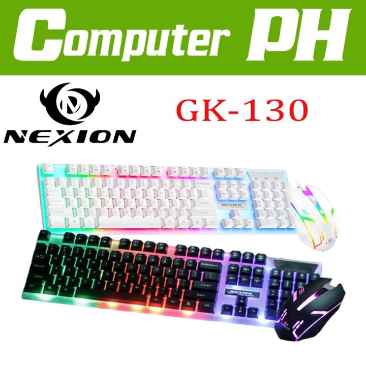 Nexion GK-130 USB Gaming Keyboard and Mouse Black | Lazada PH