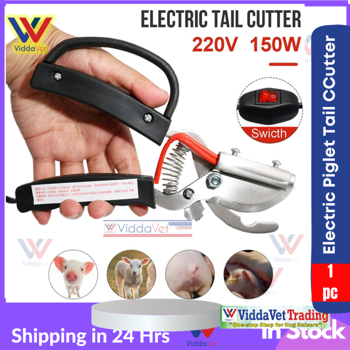 Viddavet Electric Piglet Tail Cutter Set Electric Tail Cutter Pigs Electric Piglet Tail Cutter ...