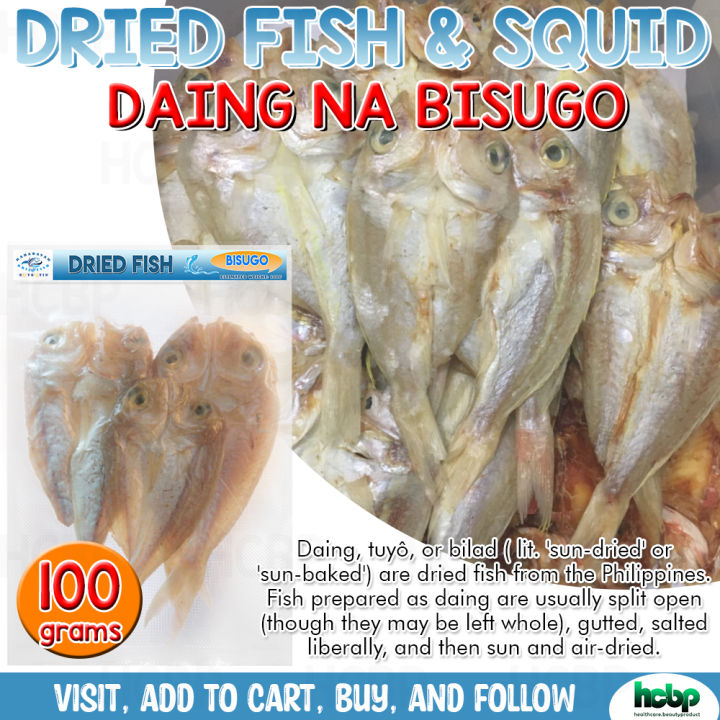 Dried Fish BISUGO Daing na Bisugo ( 100g/200g/500g/1KG ) Sun Dried Fish ...