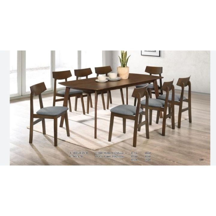 Ken dining set 8 seater # dining table 180x90 cm/dining table 8 seater ...