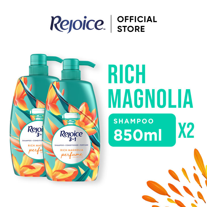 Rejoice 3-in-1 Shampoo Rich Magnolia Smooth Hair Care 850ml Duo | Lazada PH