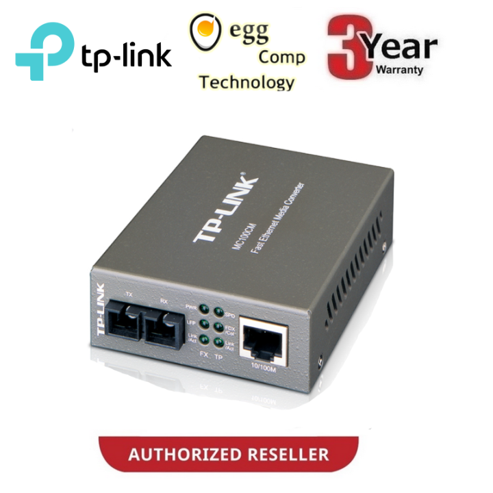 TP-LINK MC100CM STANDARD 100MBPS TOSC FIBER MULTI MODE MEDIA CONVERTER ...