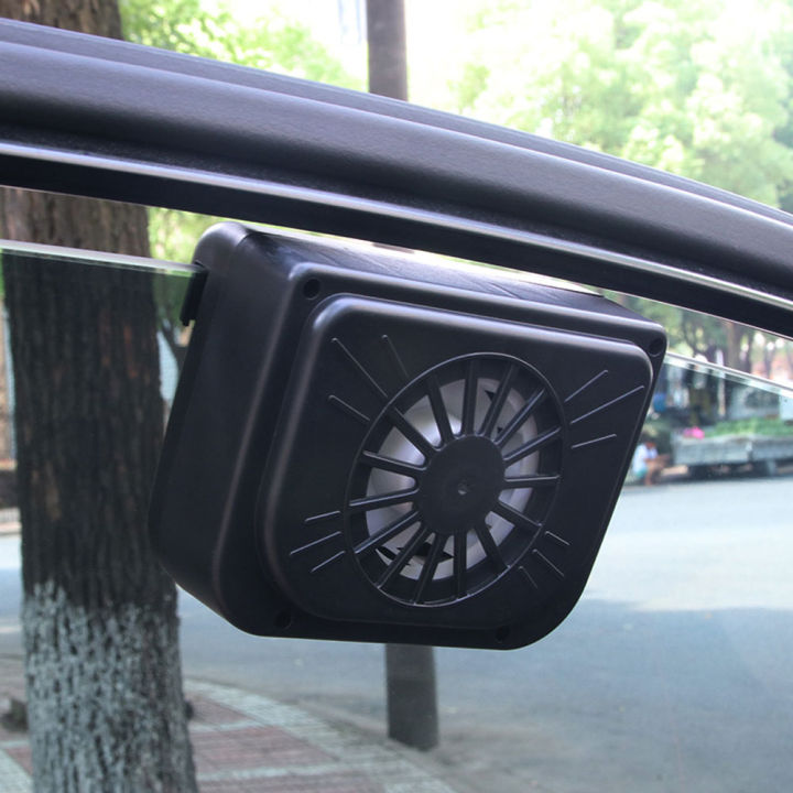Car Vehicle Window Solar Powered Exhaust Fan Cooler Auto Ventilation ...