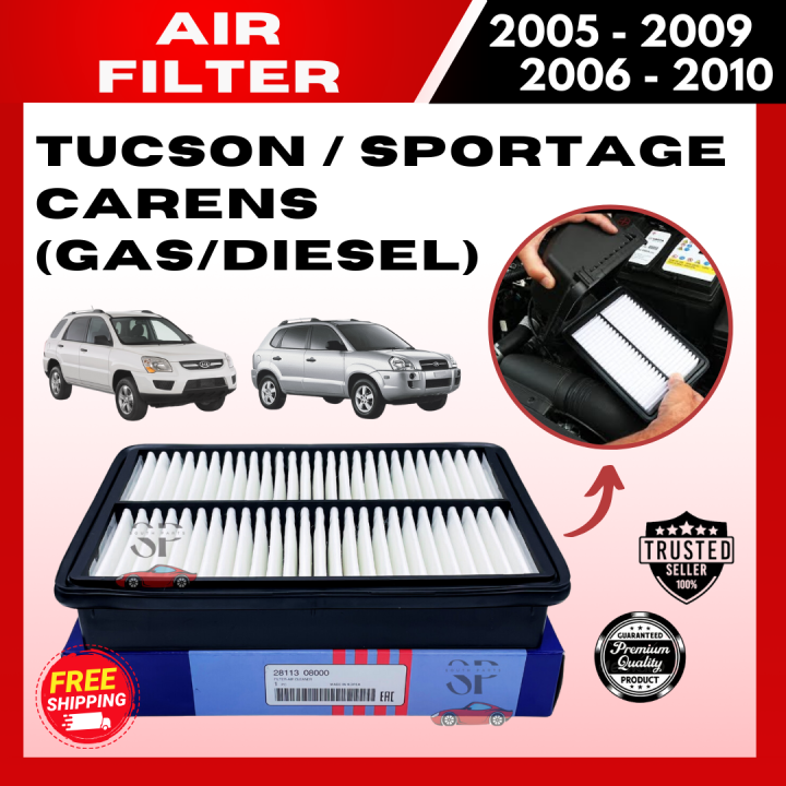 ON SALE! AIR FILTER for HYUNDAI TUCSON Gas/Diesel (2005 - 2009) / KIA ...