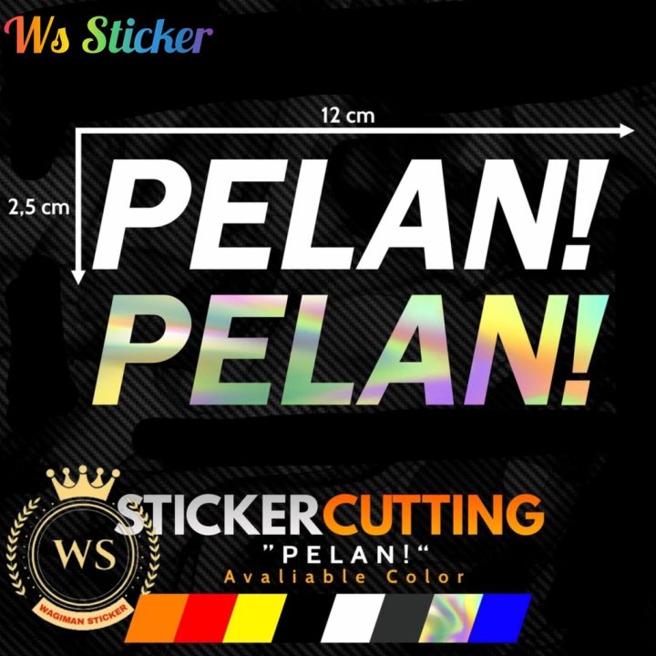 Stiker Sticker Cutting Viral Pelan Hologram Hits Pelan! | Lazada Indonesia