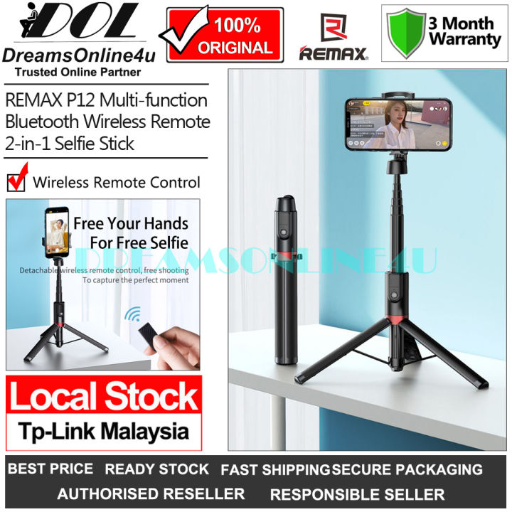 REMAX P12 Multi-functional Bluetooth Wireless Remote Control Portable ...