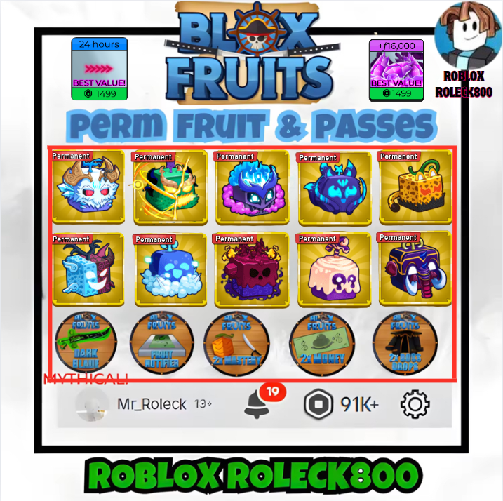 BloxFruits Blox Fruits Roblox robux and Permanent Fruits Game Cards Cod ...