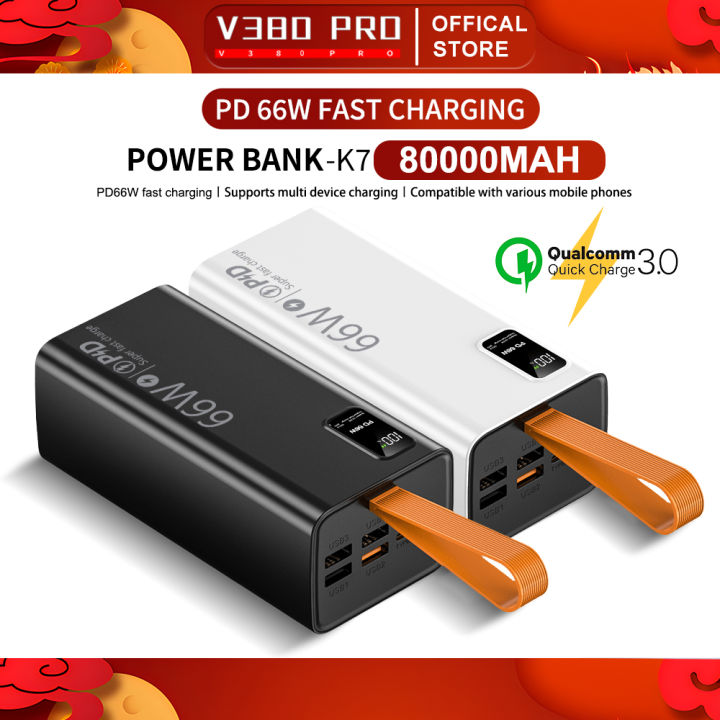 V380 PRO PD66W Power Banks outdoors portable power source Super large ...