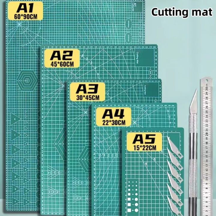 PVC Cutting Mat Multiple Sizes Self Healing Cutting Pad Double-Sided ...