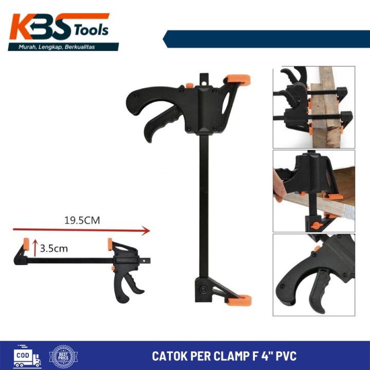 Catok Spring Klem Clamp F 4 PVC - Alat Penjepit Kayu Besi | Lazada ...