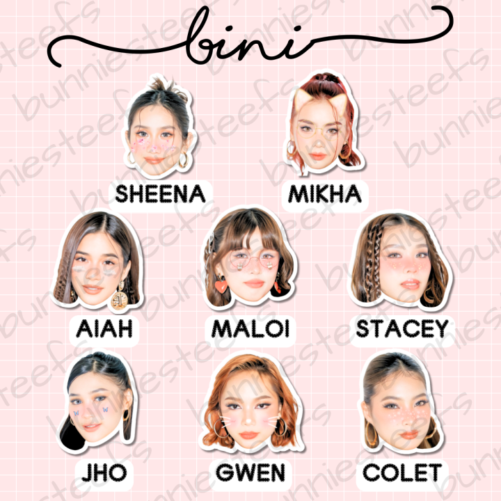 BINI Sticker - BINI Bubblehead Sticker - Waterproof - 1pc | Lazada PH