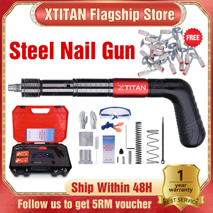 【XTITAN Flagship Store】Cordless Steel Nail Guns Concrete Ceiling Rivet ...