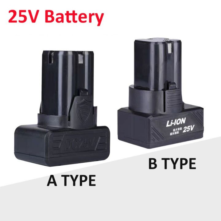25V Electric Screwdriver Battery 18650 Lithium Batteria For Electric ...
