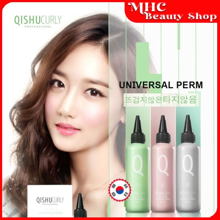 Korea Perm QISHU Curly Fashine Cold/Hot perm liquid curling potion perm ...