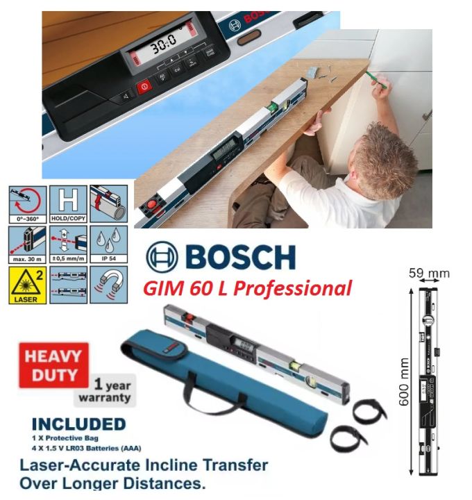 Bosch GIM 60cm / 24-inch Professional Digital Inclinometer | Lazada