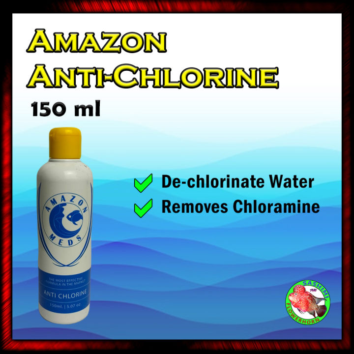 Amazon Anti-Chlorine 150ml, Dechlorinator for aquarium water | Lazada PH