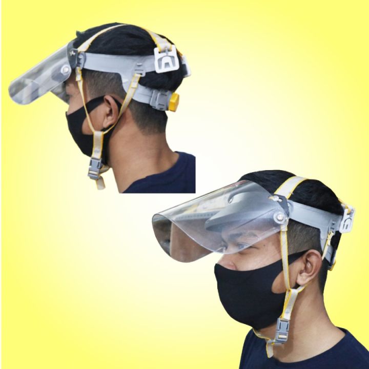 cuci gudang!! Helm Face Shield Akrilik Tebal 3mm - Pelindung Wajah ...