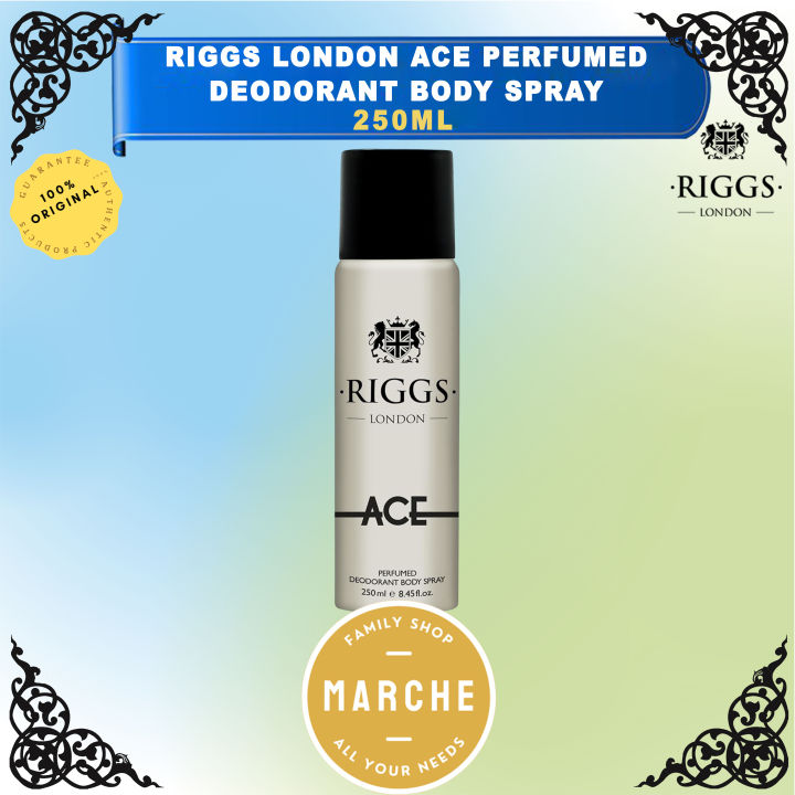 RIGGS LONDON Ace Perfumed Deodorant Body Spray 250ml #Marche Family ...