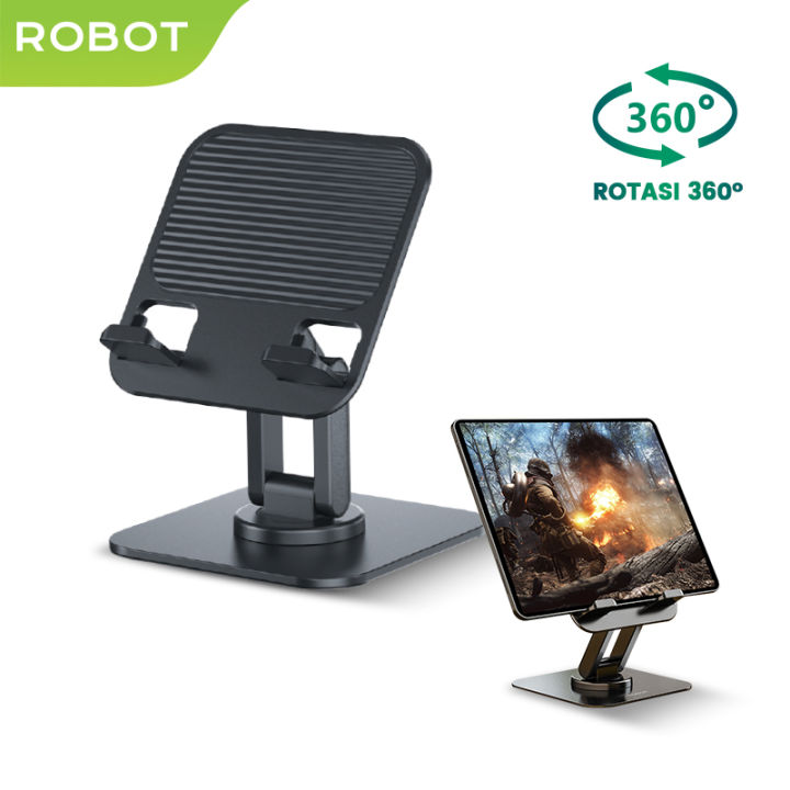 ROBOT Tablet Holder IPad HP Foldable RT-LS07 Dudukan Aluminium Kuat ...