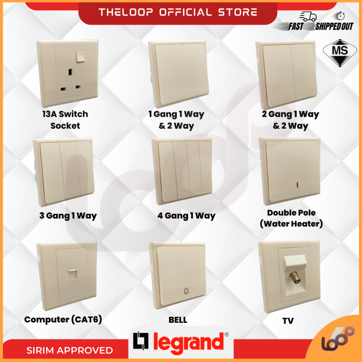 LEGRAND ELOE SERIES SWITCHES WITH SIRIM / SUIS ELEKTRIK SIRIM APPROVED ...