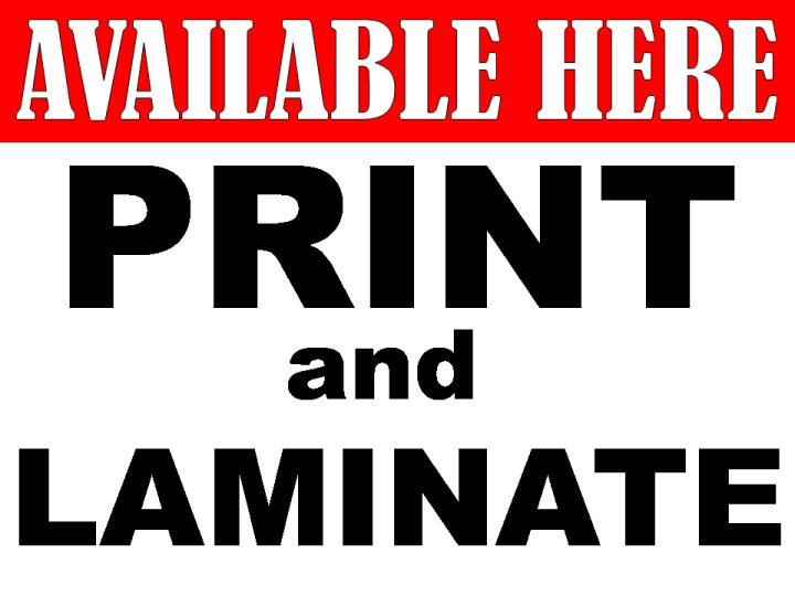 PRINT AND LAMINATE WATERPROOF LAMINATED SIGNAGE | Lazada PH